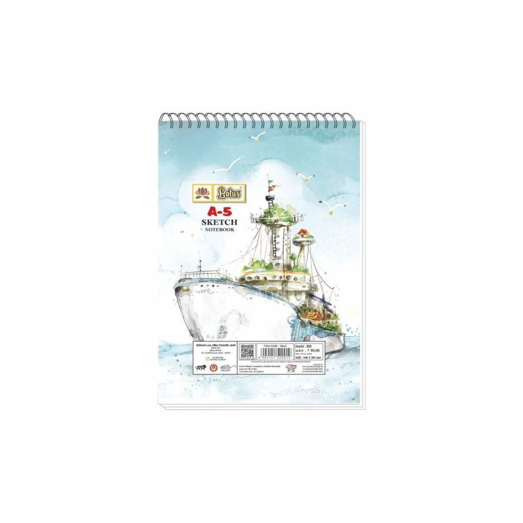 Lotus A5 Sketch Notebook – Lotus Stationery