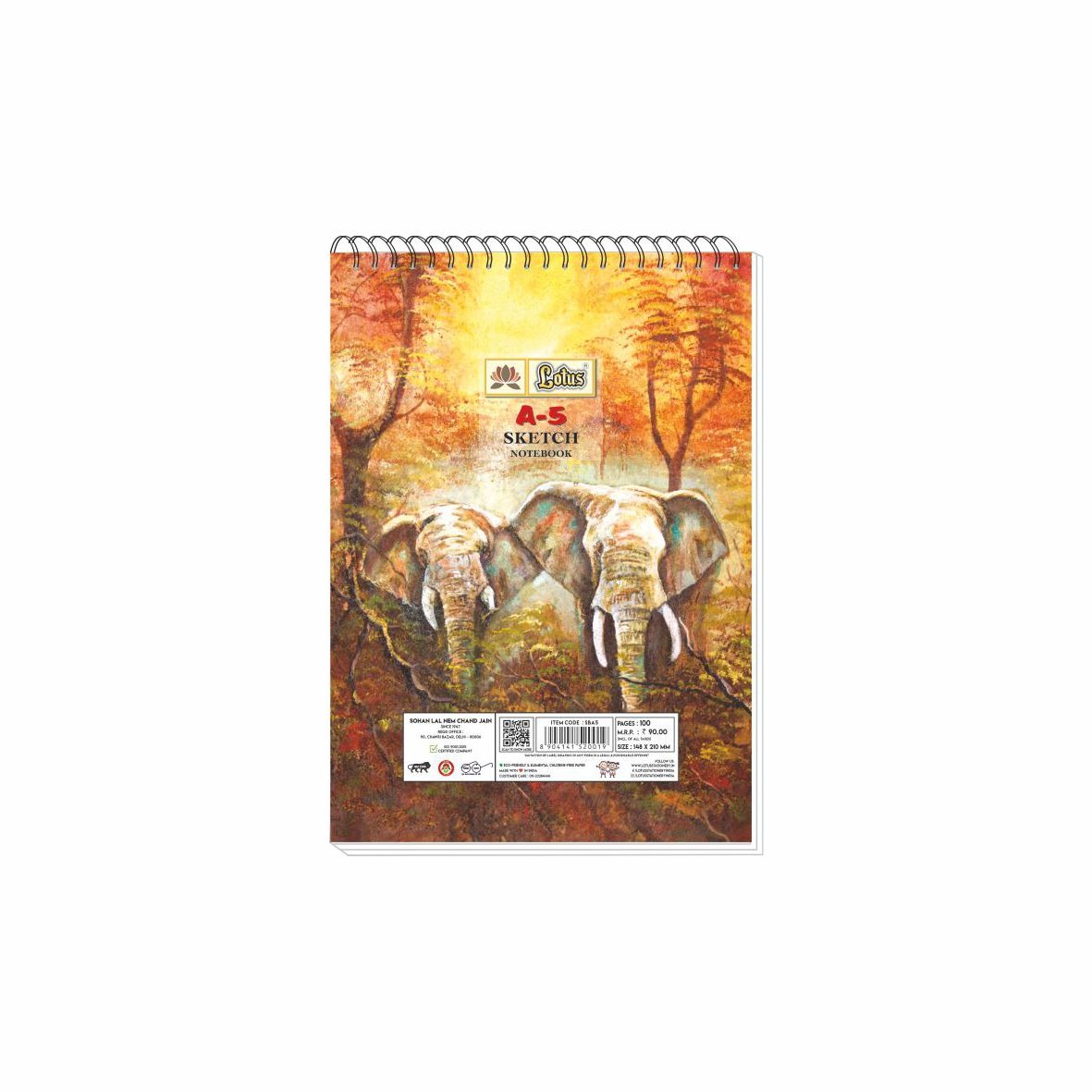 Lotus A5 Sketch Notebook – Lotus Stationery