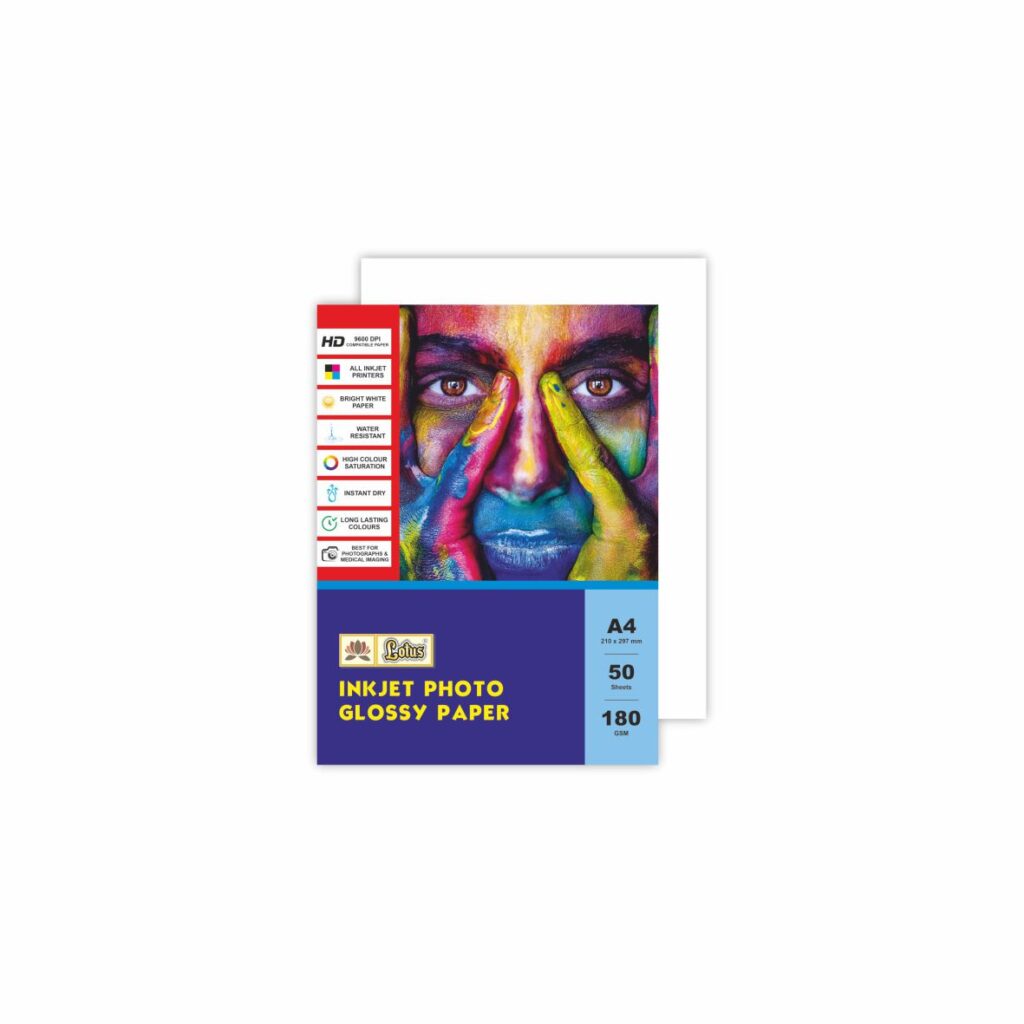 Lotus Inkjet Photo Glossy Paper – Lotus Stationery